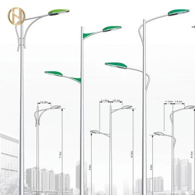 China Outdoor Street Light Pole Q235 Hot Dip Galvanized / Powder Coated Surface for sale