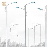 China 6M 8M 10M 12M Street Light Pole Octagonal Shape Q235B / Q345B Shaft Material for sale