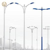 China Professional manufacturer 3M 4M 5M 6M 7M 8M 9M 10M galvanized street light pole for sale