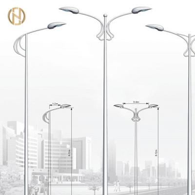 China 3-10mm Thickness Galvanized Light Pole  2% Dimension Tolerances for sale