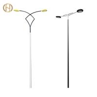 China Colorful Painting Customizable Electrical Street Light Pole With Hot-Dip Galvanized Coating And Steel Tube for sale
