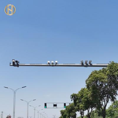China Polygonal Shape CCTV Camera Pole  Hot Dip Galvanized CCTV Posts With Painting for sale