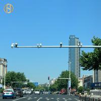 China Galvanized Steel Security Camera Post For Airport Seapor Roadway for sale