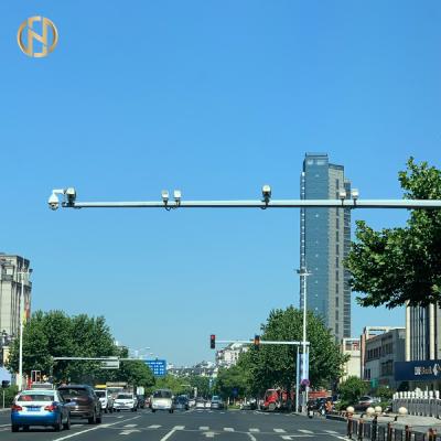 China Galvanized Steel Security Camera Post For Airport Seapor Roadway for sale