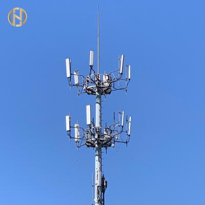 China 120FT Cellular Transmission Line Pole Anti Corrosion With Fiberglass Shroud for sale