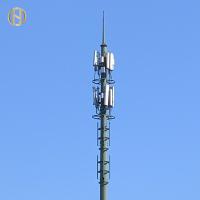 China Polygonal Telecommunication Post  35m 36m Monopole Telecom Tower for sale