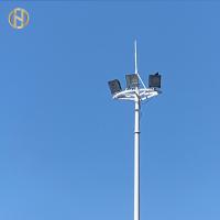 China Q420 Steel Octadecagon High Mast Lamp Pole 20M 30M 35M 40M for sale