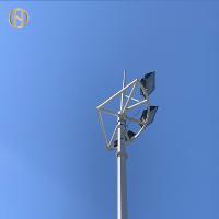 China Octadecagon High Mast Pole With LED Flood Lighting System 20M 30M 35M 40M for sale