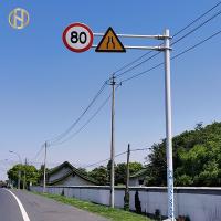 China Hot Dip Galvanized Road Sign Pole 6-15M With ISO 9001 Certification for sale