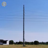 China 10.5M 35FT Octagonal Steel Pole 500daN 5KN GR65 With ISO 9001 Certification for sale