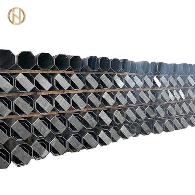 China 12M 40ft Galvanized Tubular Steel Transmission Pole 800daN 8KN ASTM 572 Gr65 for sale