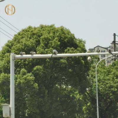 China Straight Type Traffic Signal Post 3M 6M High Durability For Cross Road for sale