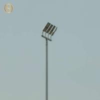 China Spray Paint White Color High Mast Pole 85FT 90FT 95FT ISO 9001 Certified for sale
