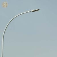 China Double Arm Hot Rolled Steel Lighting Pole Wind Resistant ISO 9001 Certified for sale
