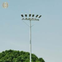 China Powder Coated High Mast Tower 95FT IP65 Silver Color Hot Dip Galvanized Surface for sale
