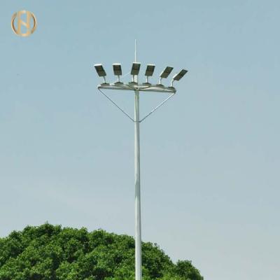 China Powder Coated High Mast Tower 95FT IP65 Silver Color Hot Dip Galvanized Surface for sale