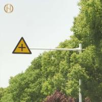 China Hot Dip Galvanized Highway Sign Pole Earthquake Resistant High Durability for sale