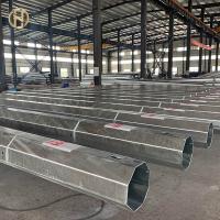 China 10 - 30M Hot Dip Galvanized Pole ASTM 123 ASTM 153 30FT 10KV - 550KV for sale
