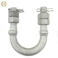 China Silver Color Pole Accessories   U Type Bolts For Tower Fasteners Tower Fittings for sale