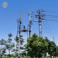 China Galvanized Monopole Steel Metal Power Pole Wind Resistant 3.5mm for sale