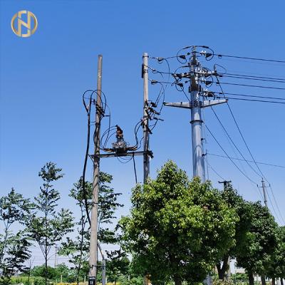 China Galvanized Monopole Steel Metal Power Pole Wind Resistant 3.5mm for sale