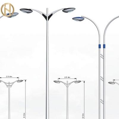 China 3mm Q235 Octagonal Decorative Street Light Lamp Pole Multipyramidal for sale