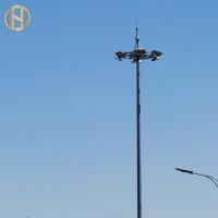 China Hot Dip Galvanized Steel Stadium Telescoping High Mast Light Pole for sale