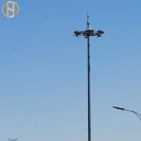 China Q345 Polygonal High Mast Pole Hot Dip Galvanized for lED street light for sale