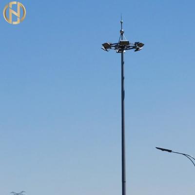 China Q345 Polygonal High Mast Pole Hot Dip Galvanized for lED street light for sale