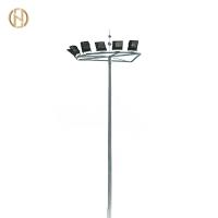 China 35M Hot Dip Galvanized High Mast Lighting Poles With Led Lights for sale