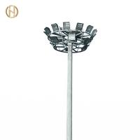 China Stadium Galvanized High Mast Pole for Sports Field Lighting 25M 28M 36M 40M Height for sale