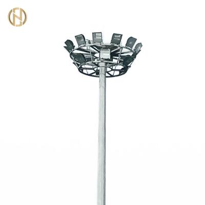 China Stadium Galvanized High Mast Pole for Sports Field Lighting 25M 28M 36M 40M Height for sale