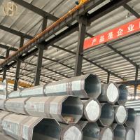 China Tubular Metal Electrical Power Pole 11M 450daN 550daN Low Silicon Well Finished for sale