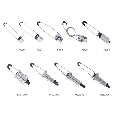 China High Strength Metal Cable Optic Tension Clamp Dead End Anchoring Wedge Clamp Fiber for sale
