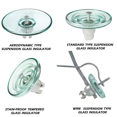 China Suspension Tempered Glass Insulator Aluminum Power Insulation Control for sale