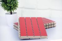 China Fireproof Groove Wood Acoustic Wall Panel 3D Wall Panel MDF Melamine Board for sale