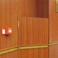 China Fireproof Groove Wood Acoustic Wall Panel 3D Wall Panel MDF Melamine Board for sale