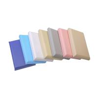 China Leather Acoustic Panel 600x600mm Sound Absorbing Wall Padding for Gym Cinema Conference Room for sale