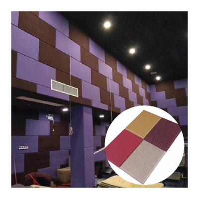 China Fabric Acoustic Wall Panels 25mm 50mm 100mm Sound Absorbing for Cinema Home Theater for sale