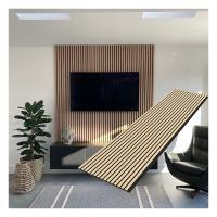 China MDF Wood Veneer Akupanel Acoustic Wall Panel NRC 0.85 for Home Decoration for sale
