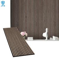 China MDF Wood Veneer Akupanel Acoustic Wall Panel NRC 0.85 for Home Decoration for sale