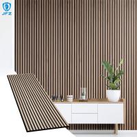 China MDF Wood Veneer Akupanel Acoustic Wall Panel NRC 0.85 for Home Decoration for sale