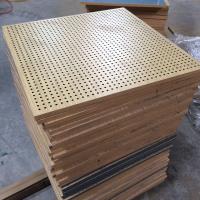 China Wooden Perforated Acoustic Panel MDF Board 3D Wall Panel For Office for sale