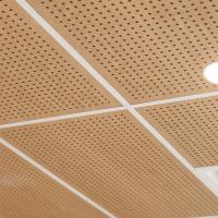 China Durable Perforated Acoustic Panel Fireproof Decorative Perforated Wood Wall Panels for sale