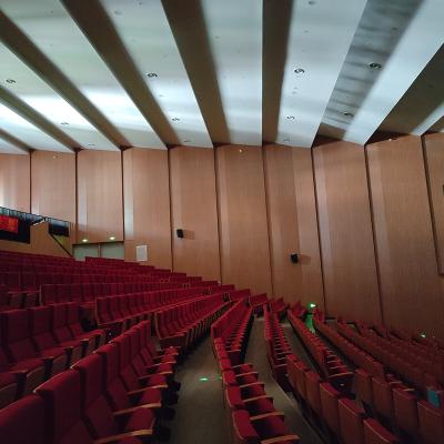 China Perforated Acoustic Wood Panel 600x600mm NRC 0.8 Sound Absorbing Wall Panel for sale