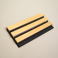 China Modern Ceiling Acoustic Slat Wood Panel 21mm Sound Absorption Natural Solid Wood Akupanel for sale