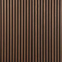 China Acoustic Slat Wood Panel 21mm Sound Absorbing MDF Panel 600x2400mm for Hall Decoration for sale