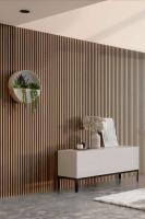 China Nature Solid Wood Slat Wall Panels Durable Acupanel Acoustic Wood Panel For Studio for sale