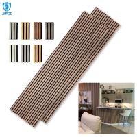 China Decorative Wood Slat Acoustic Panel 21mm MDF Interior Wall Sound Absorption Panel for sale