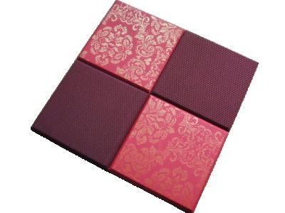 China Fabric Acoustic Panel 600x600mm Sound Absorbing Ceiling Wall Panel 25mm Thick for sale